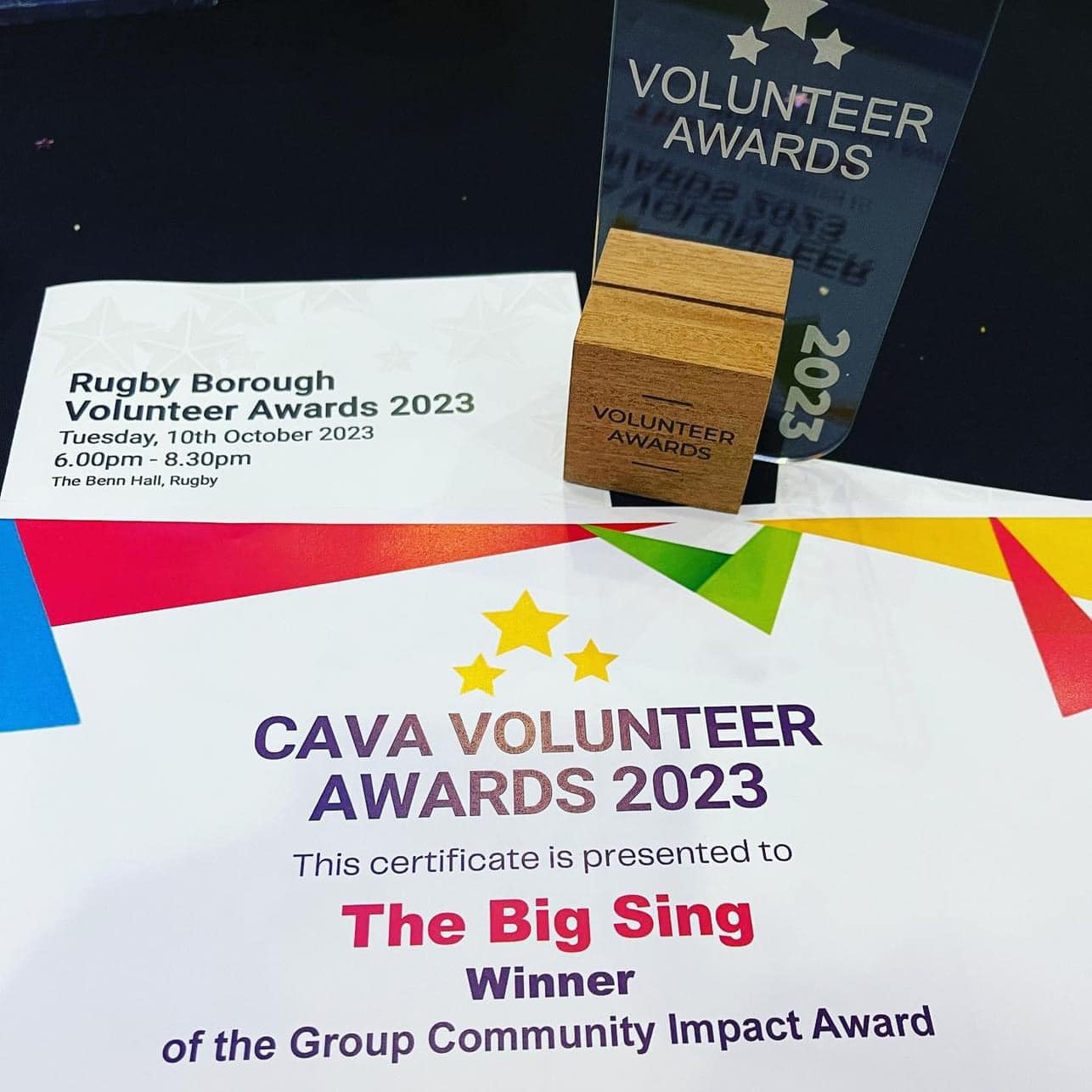 WE WON AN AWARD! - The Big Sing