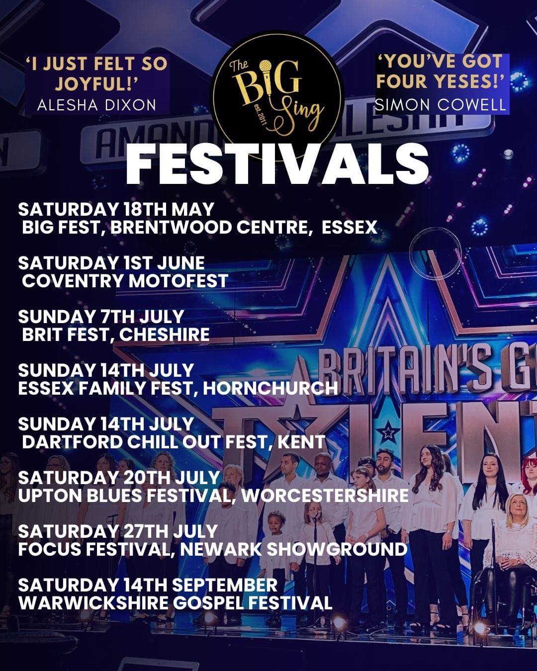 Festival season coming up! - The Big Sing